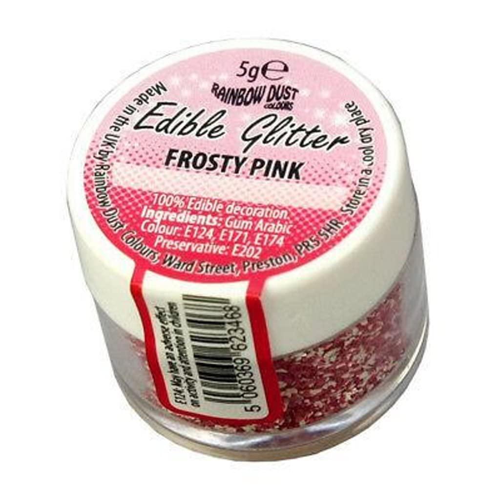 Rainbow Dust Frosty Pink Mix - 100% Edible Cake Sparkle Glitter for ...