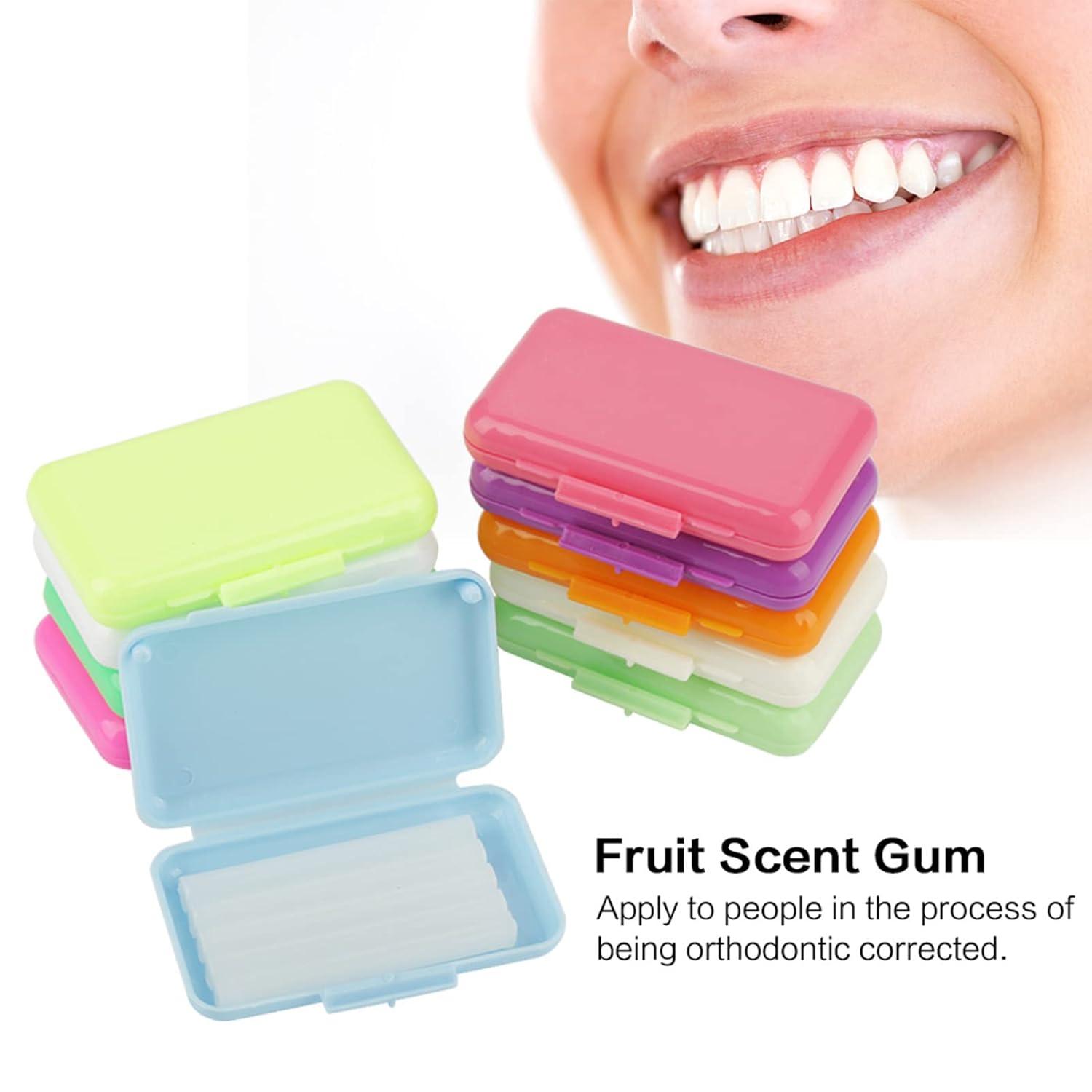 10-Pack Orthodontic Wax for Braces & Aligners - Fruit Scent Prevents ...