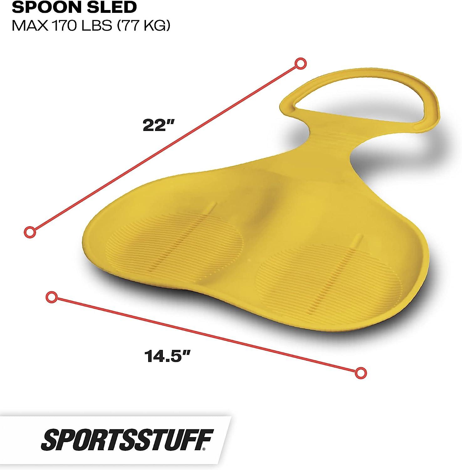Spooner Spoon Sled - Single Rider Sit-On Plastic Sled | Sportsstuff ...