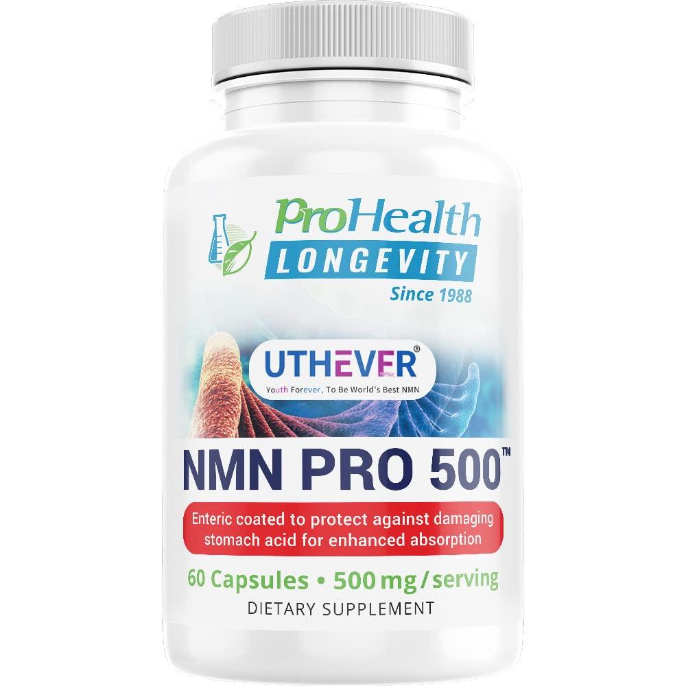 ProHealth Longevity NMN Pro 500 - Uthever Brand - Pharmaceutical Grade ...