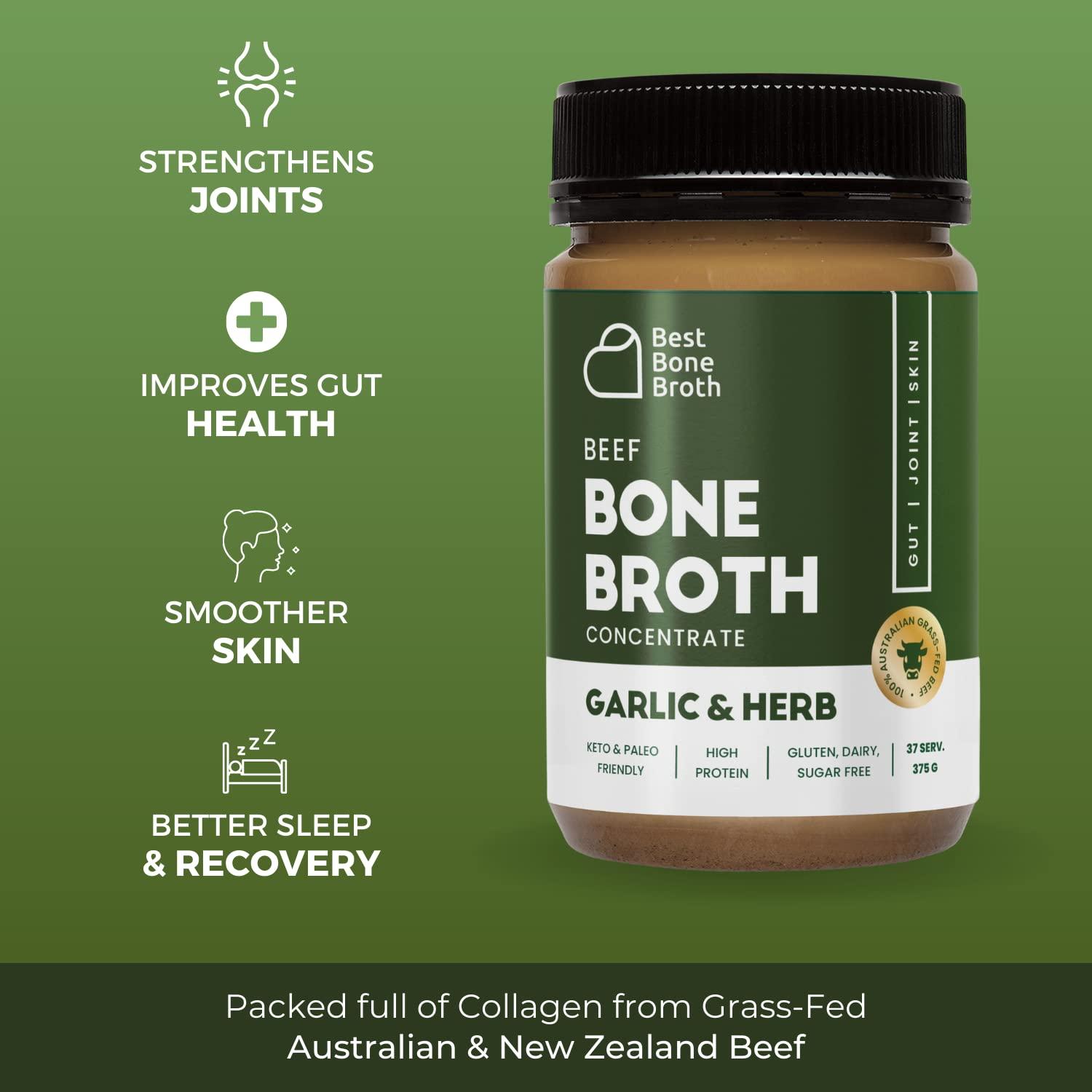 Premium Italian Herb Beef Bone Broth Concentrate | Grass-Fed & Pasture ...
