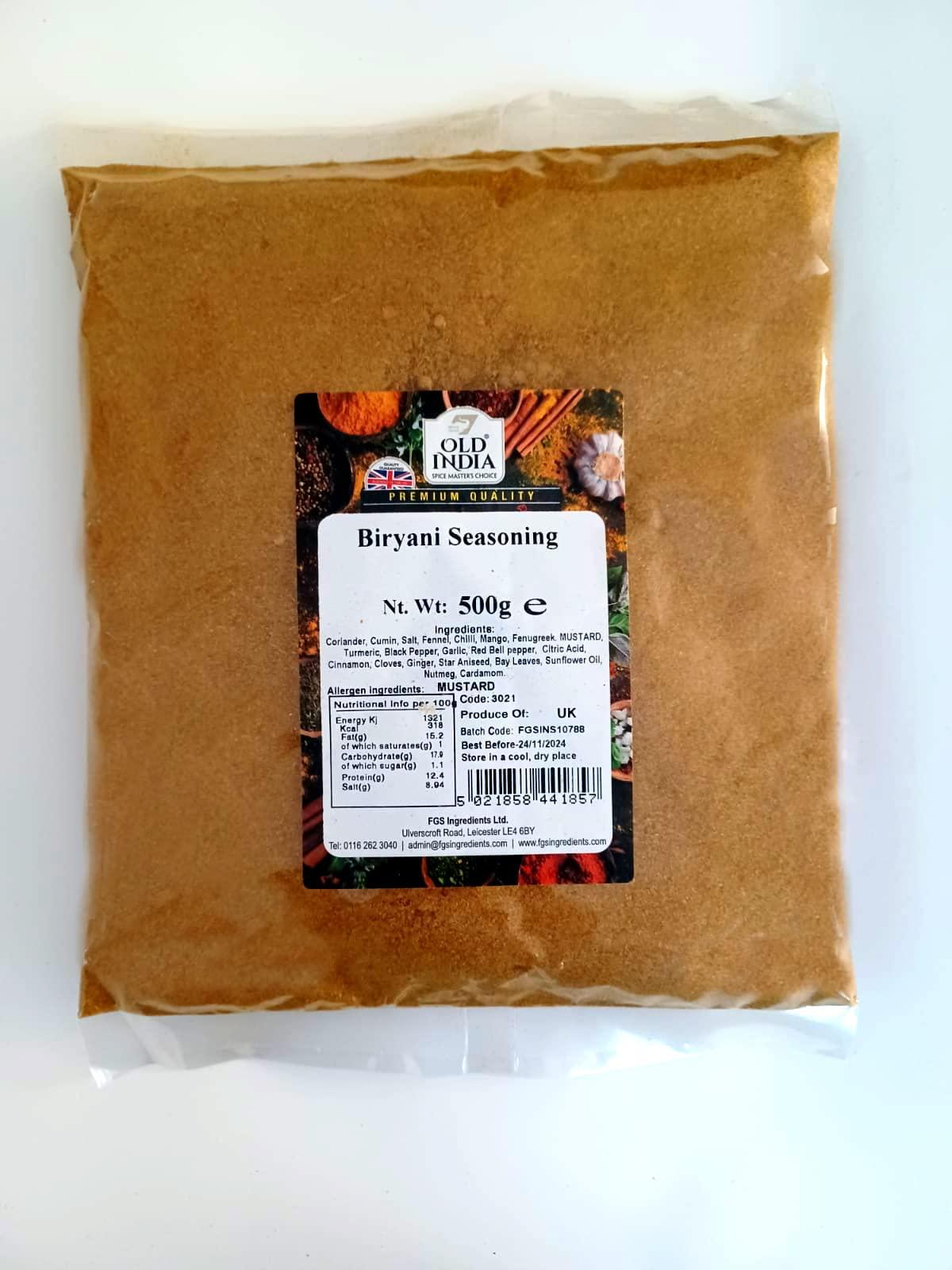 Old India Biryani Seasoning 500g - Authentic Blend for Perfect Biryani ...