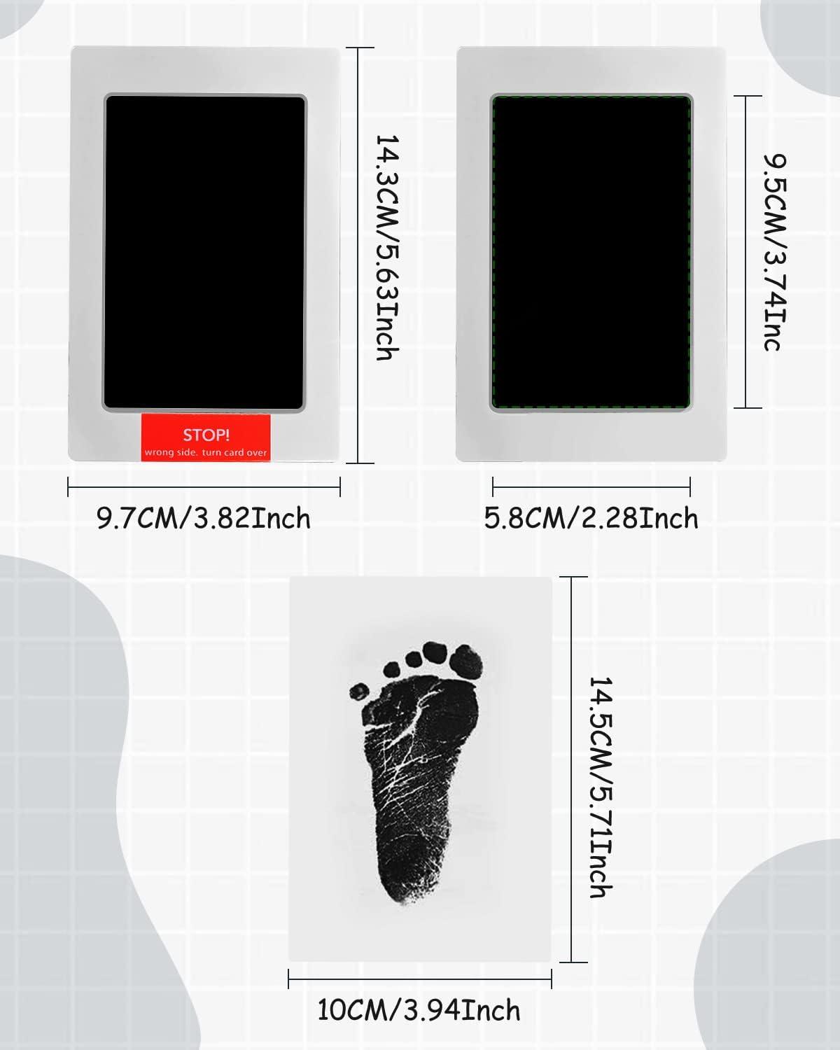 Moxtoyu Baby Handprint and Footprint Kit - Safe Clean-Touch Ink Pad for ...