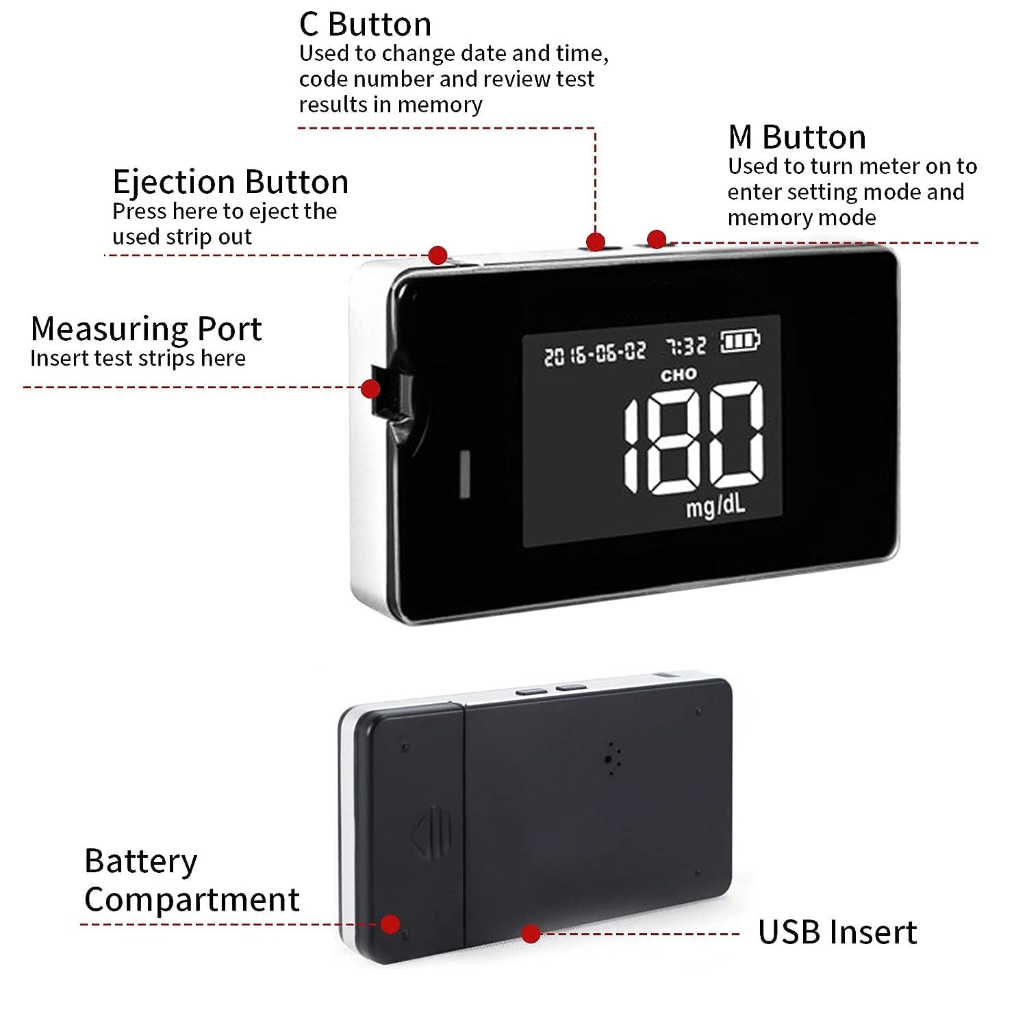Accu-Answer 4 in 1 Test Meter Kit | Hemoglobin, Cholesterol & Uric Acid ...