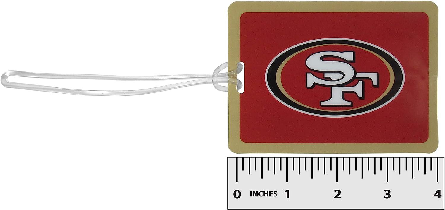 NFL San Francisco 49ers Vinyl Luggage Tag 2pk - Red | Official Team ...