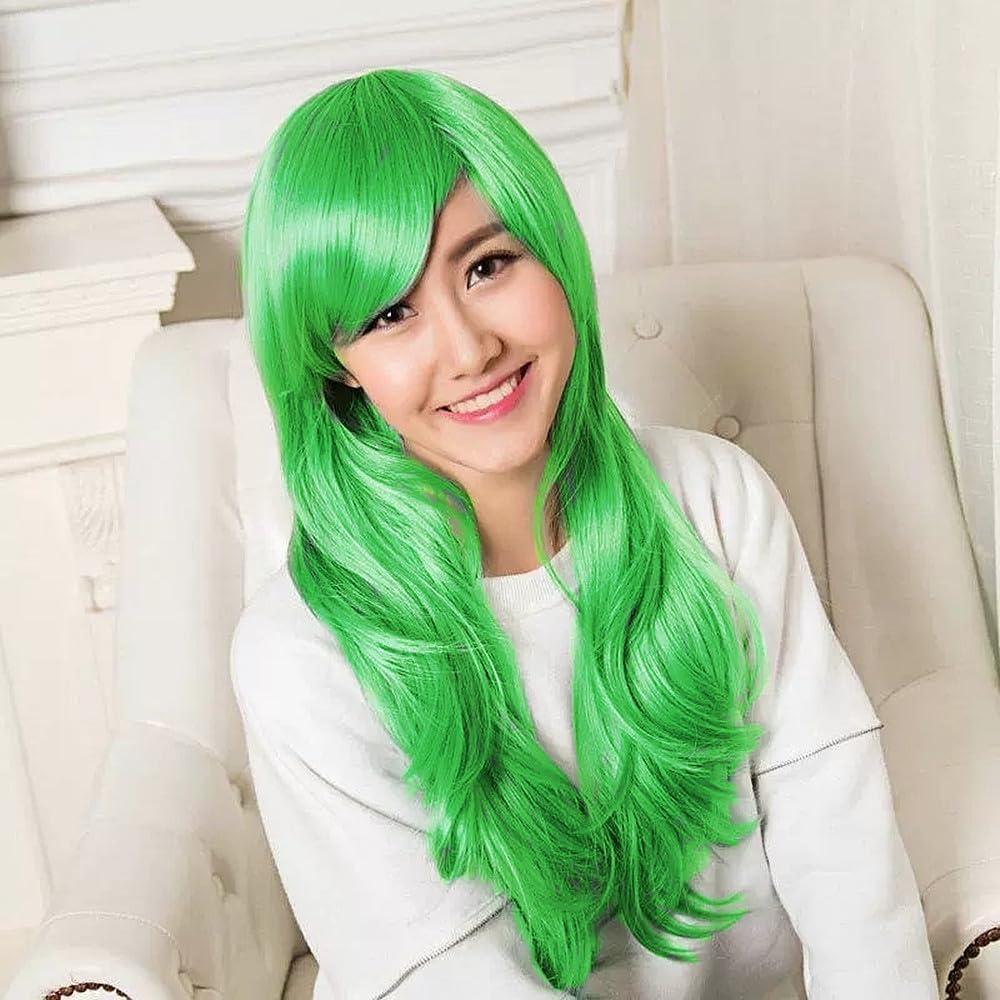 green alien wig