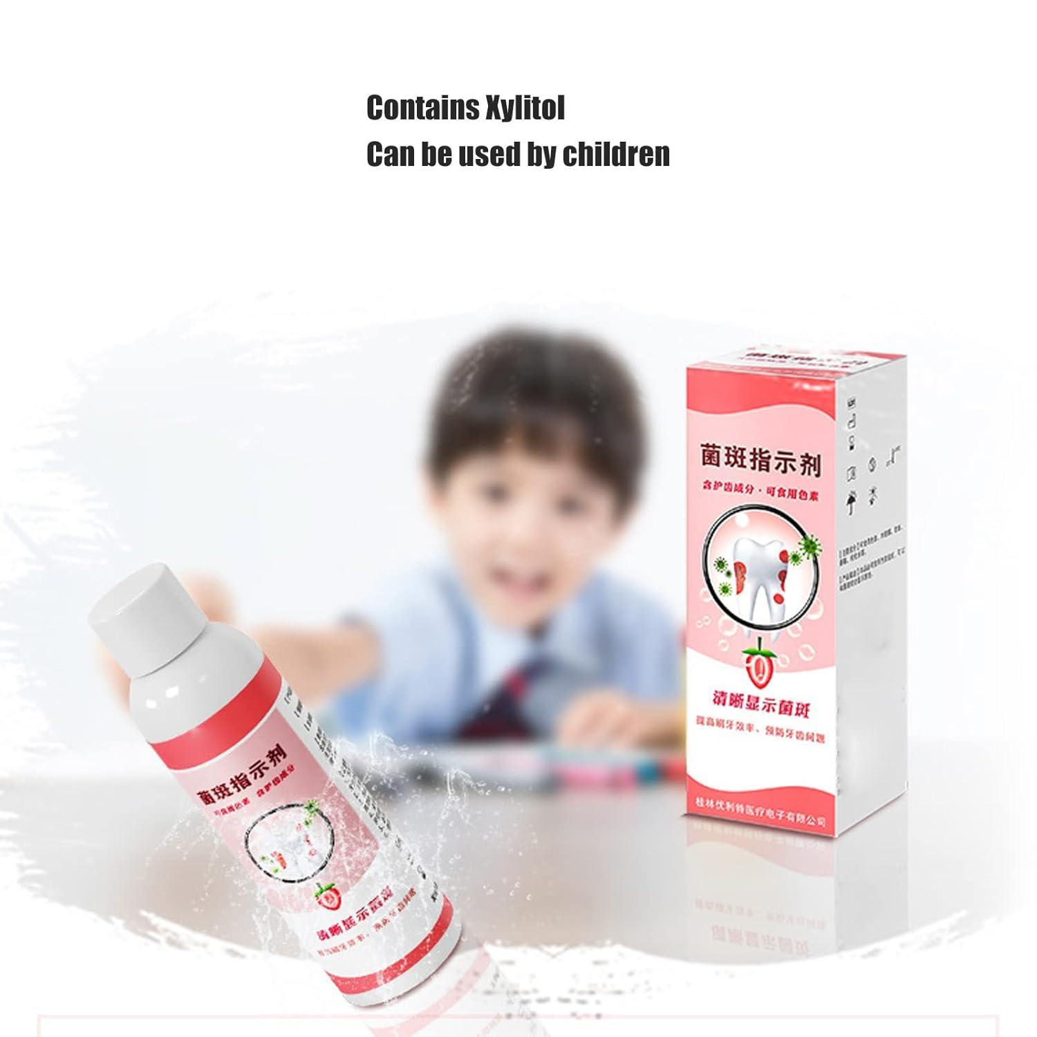 ZJchao Plaque Disclosing Agent - 60ml Oral Plaque Indicator Liquid with ...