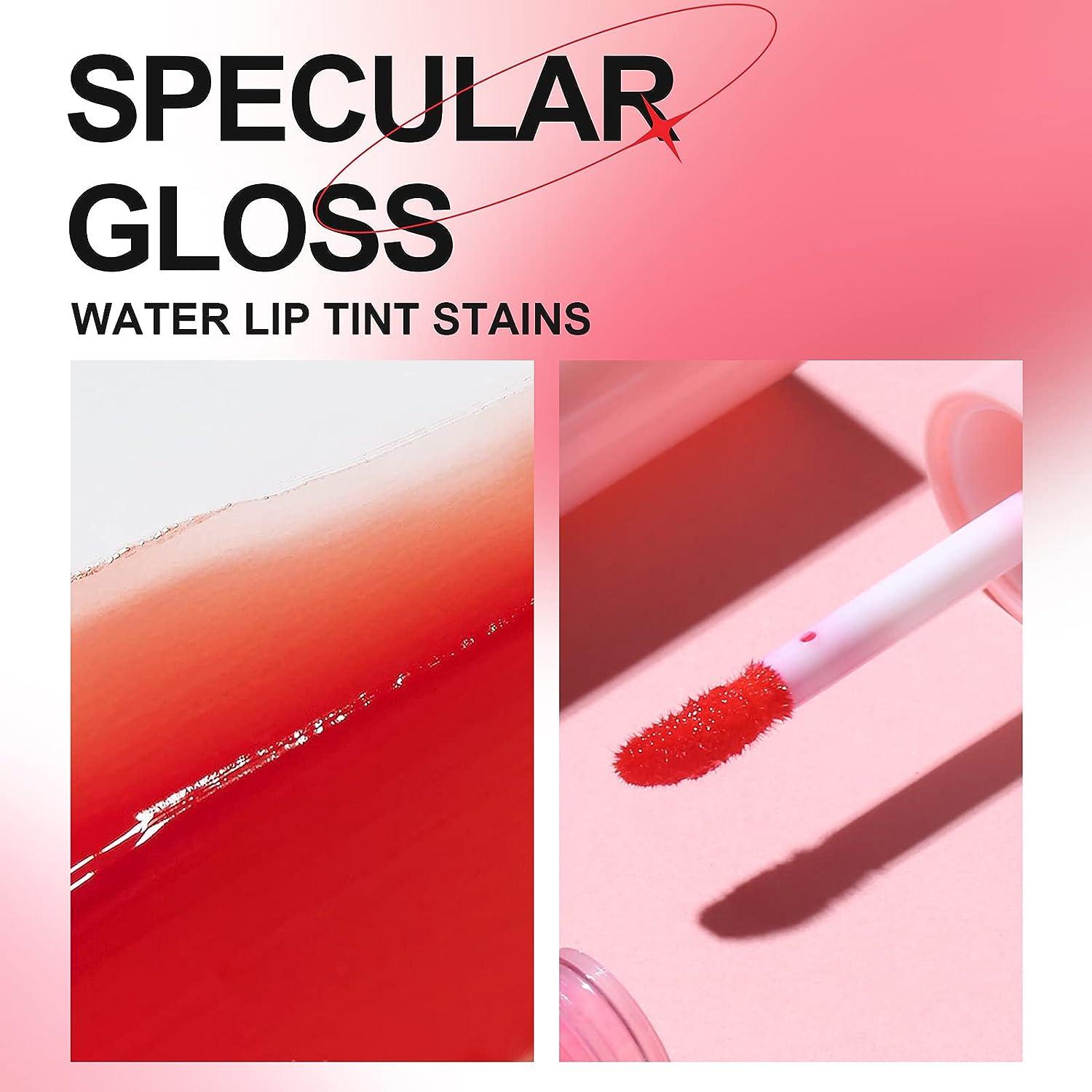 Topcent 6 Colors Lip Stain Set - Longwear Lip Tint & Plumping Liquid ...