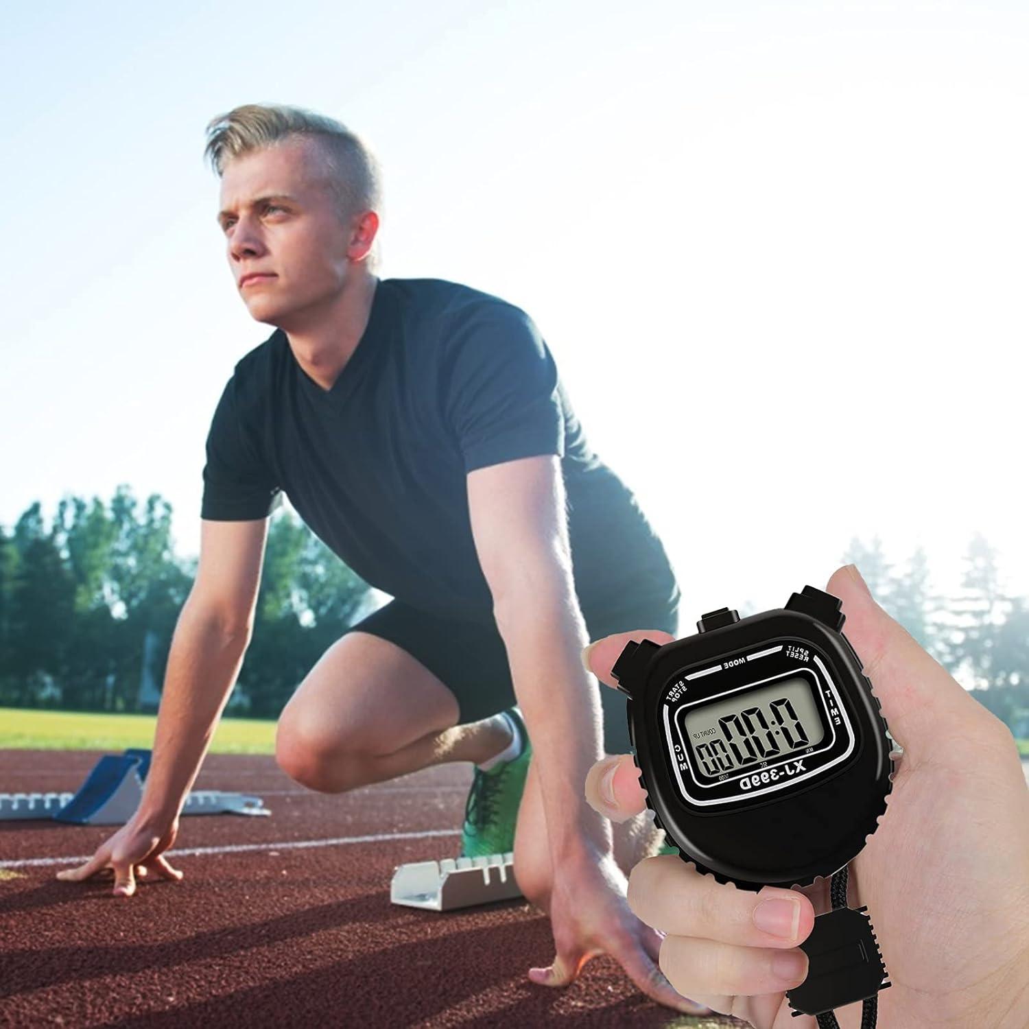Sports Stopwatch Set - Digital Timers with Countdown Alarm, Large ...