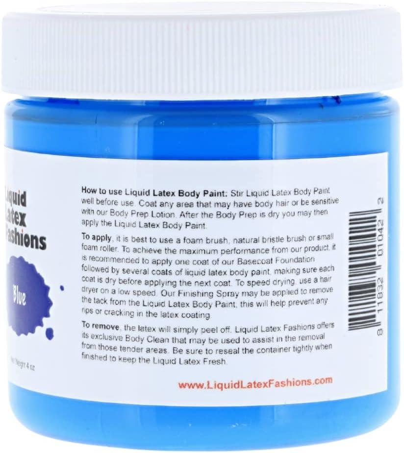 Blue Liquid Latex Body Paint - 4 Oz | Ammonia-Free | Cosplay Makeup for ...