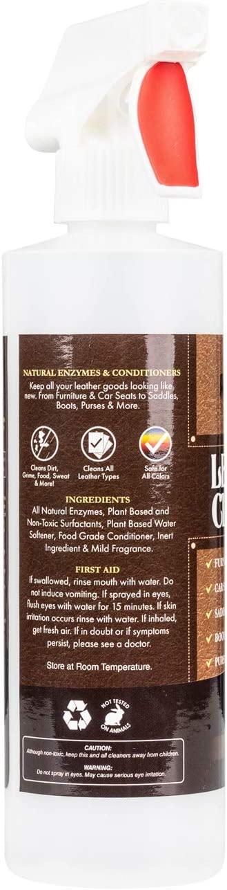 Premium Leather Cleaner & Conditioner | Natural Enzyme Deodorizer | USA ...