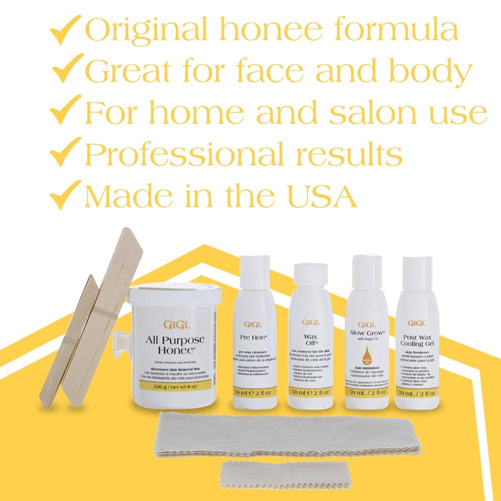 GiGi All Purpose Honee Microwave Hair Removal Kit - Complete Hair ...