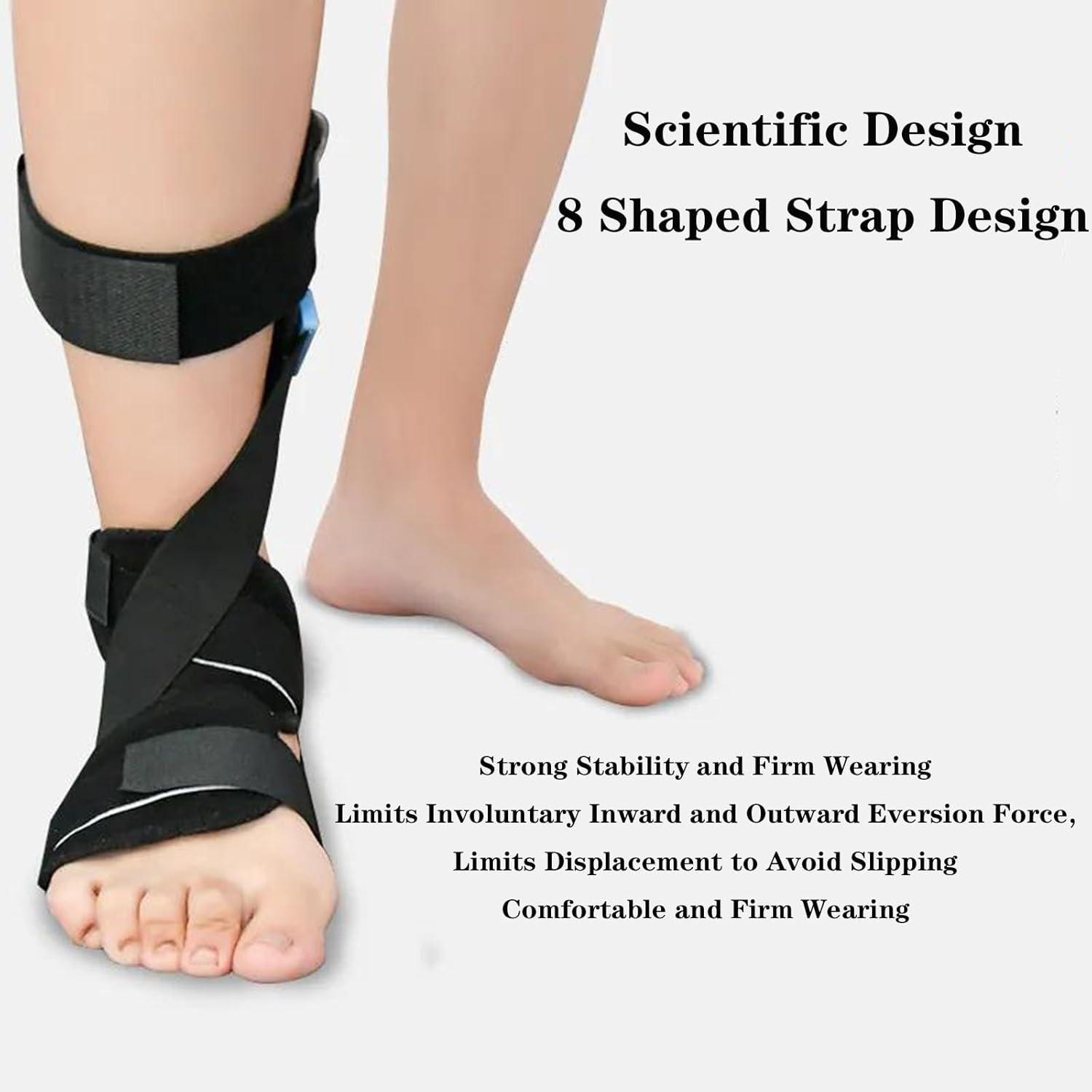SFKLYU Foot Drop Orthotic Brace - Ankle Foot Orthosis Splint for Stroke ...