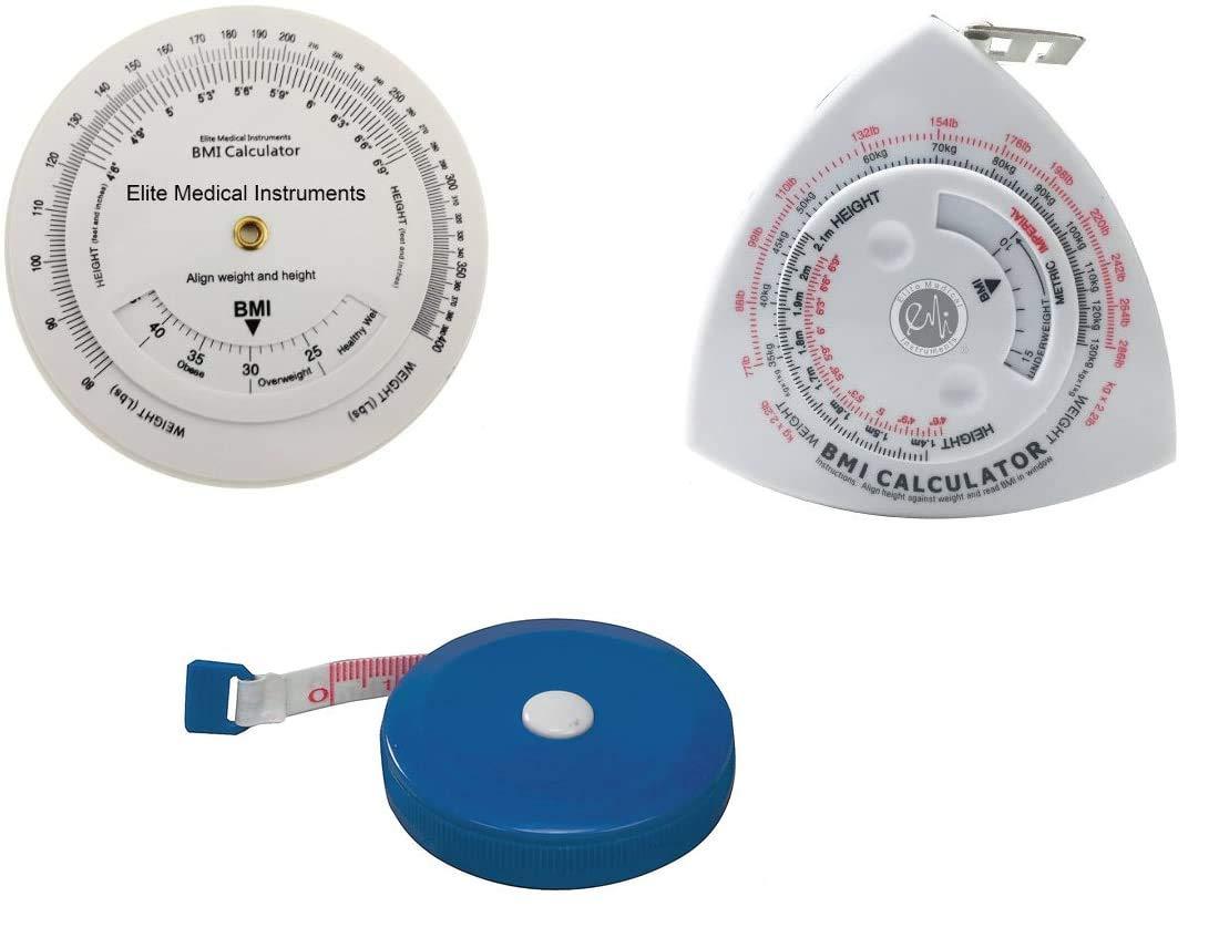 EMI 3 Piece Fitness Body Mass Index Measurement Set: BMI Wheel ...