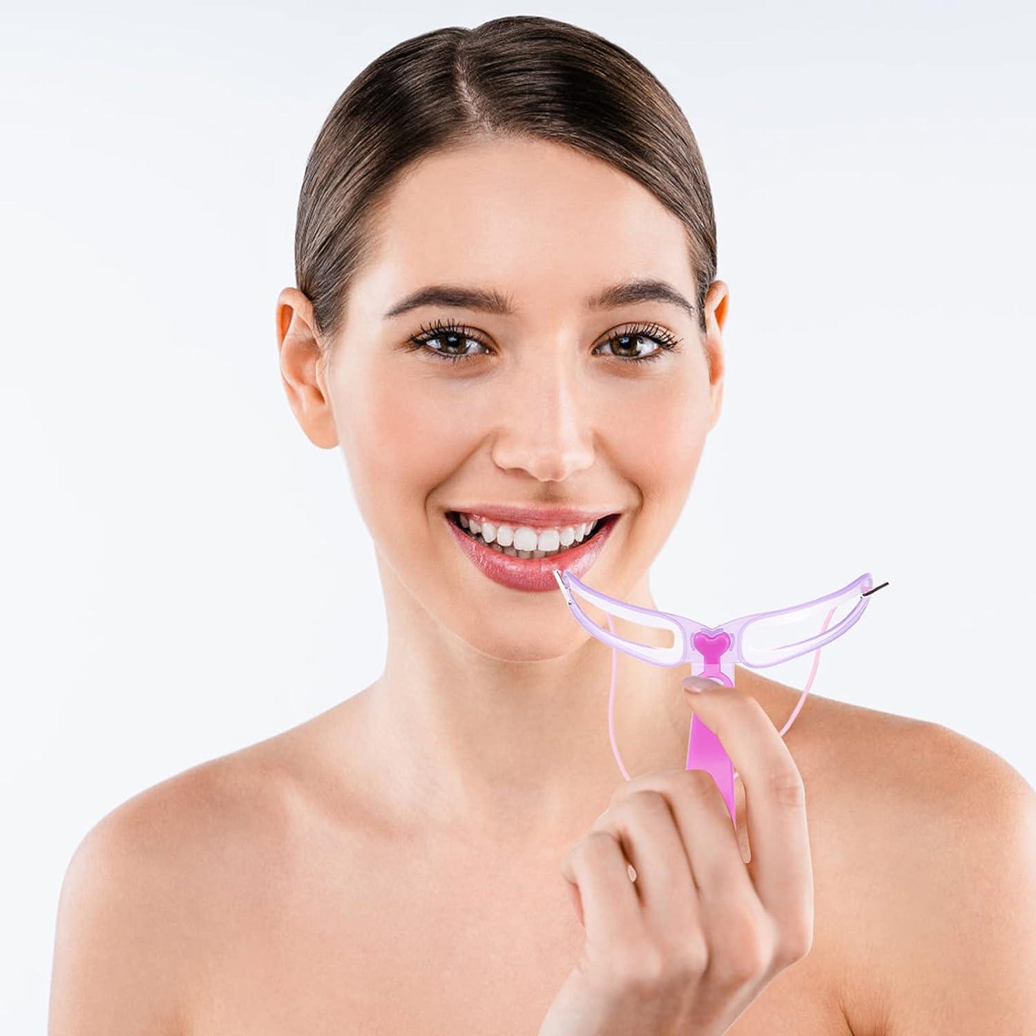 8 Styles Eyebrow Stamp Stencil Kit With Handle And Strap Reusable And