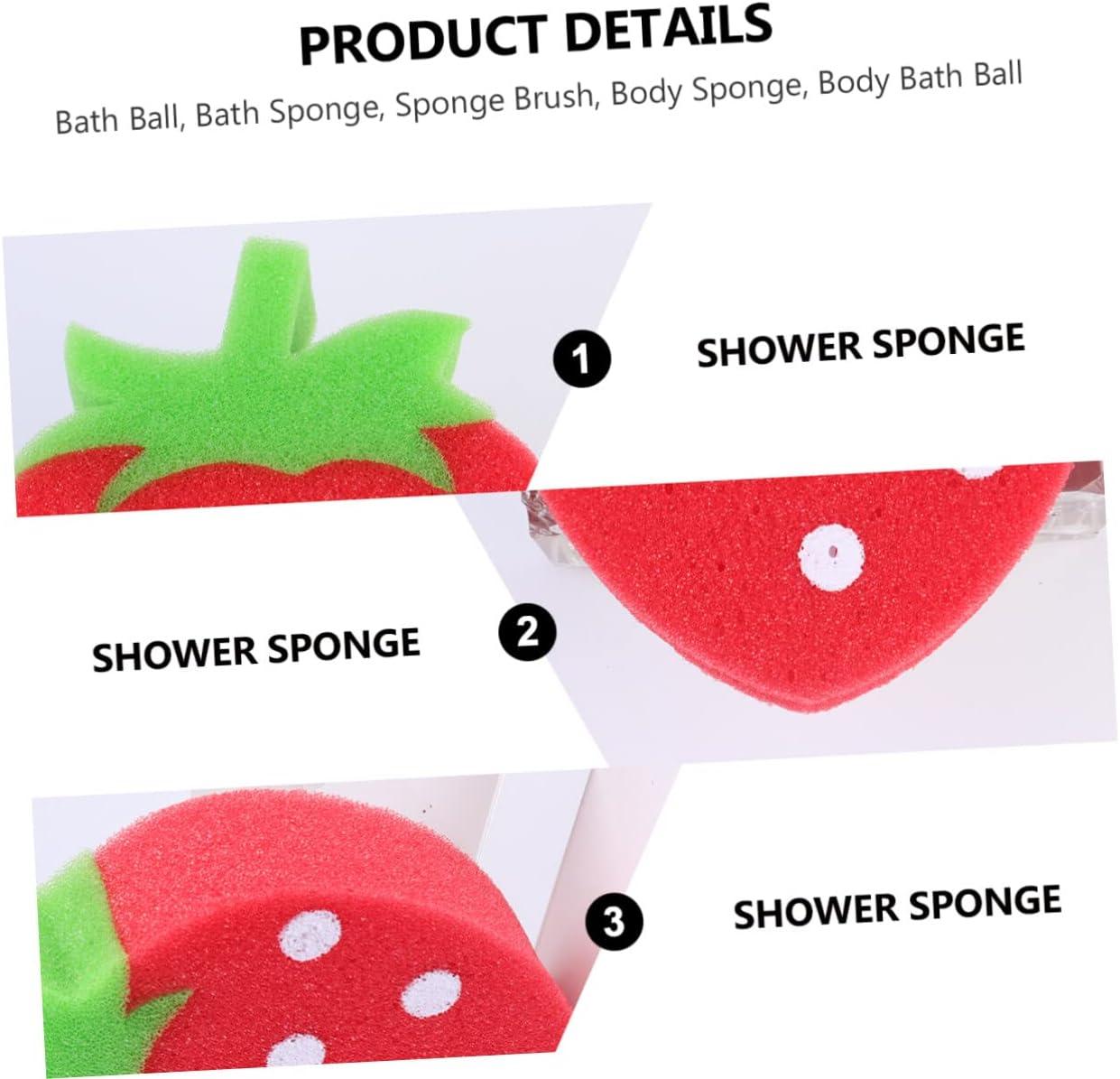 Zerodeko 4 Pcs Children's Bath Sponge Set - Baby & Kids Exfoliating ...
