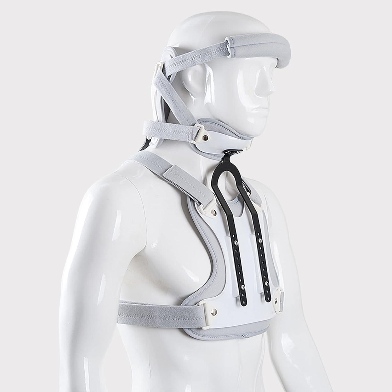 Adjustable Head Neck Chest Orthosis & U Lumbar Support for Fractures ...