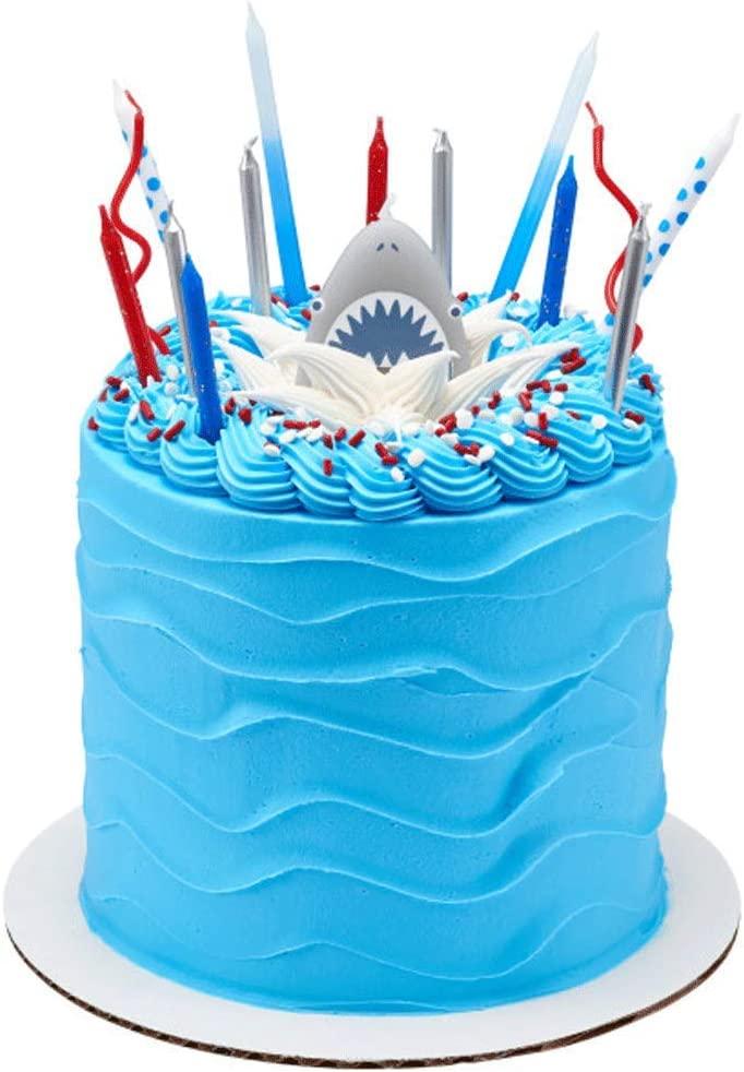 DecoPac Shark Shaped Birthday Cake Candle | Buy Now with Express ...