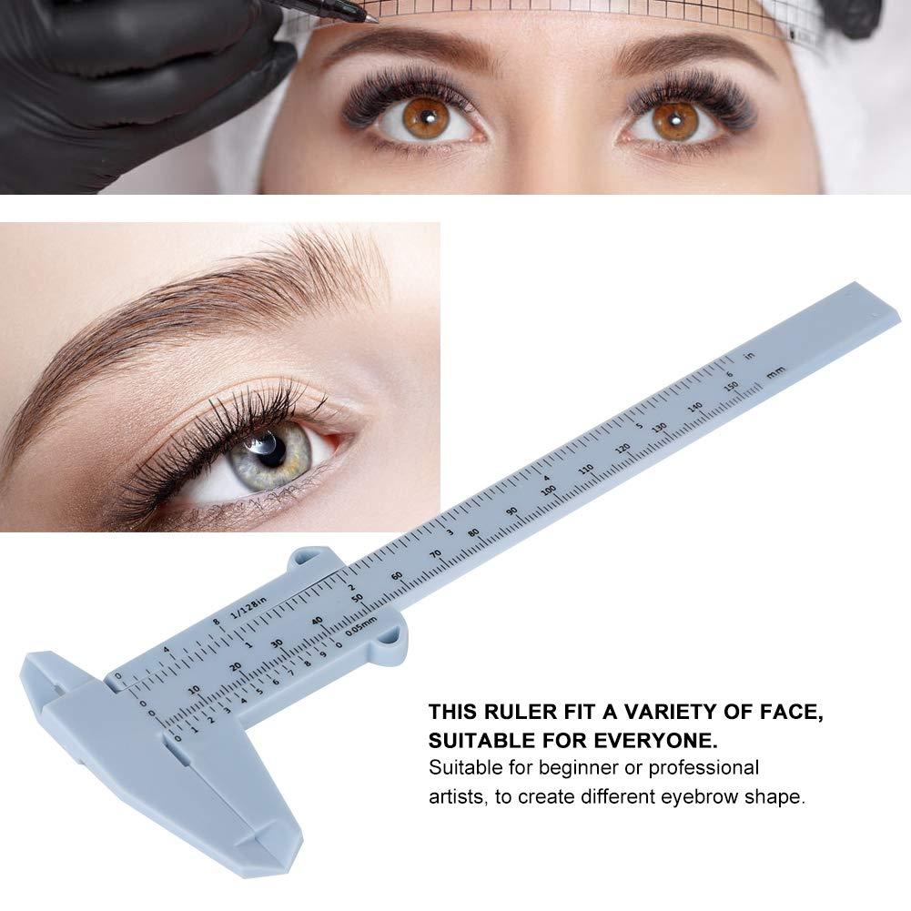 Vernier Caliper Eyebrow Ruler Stencil for Precise Makeup Measuring ...