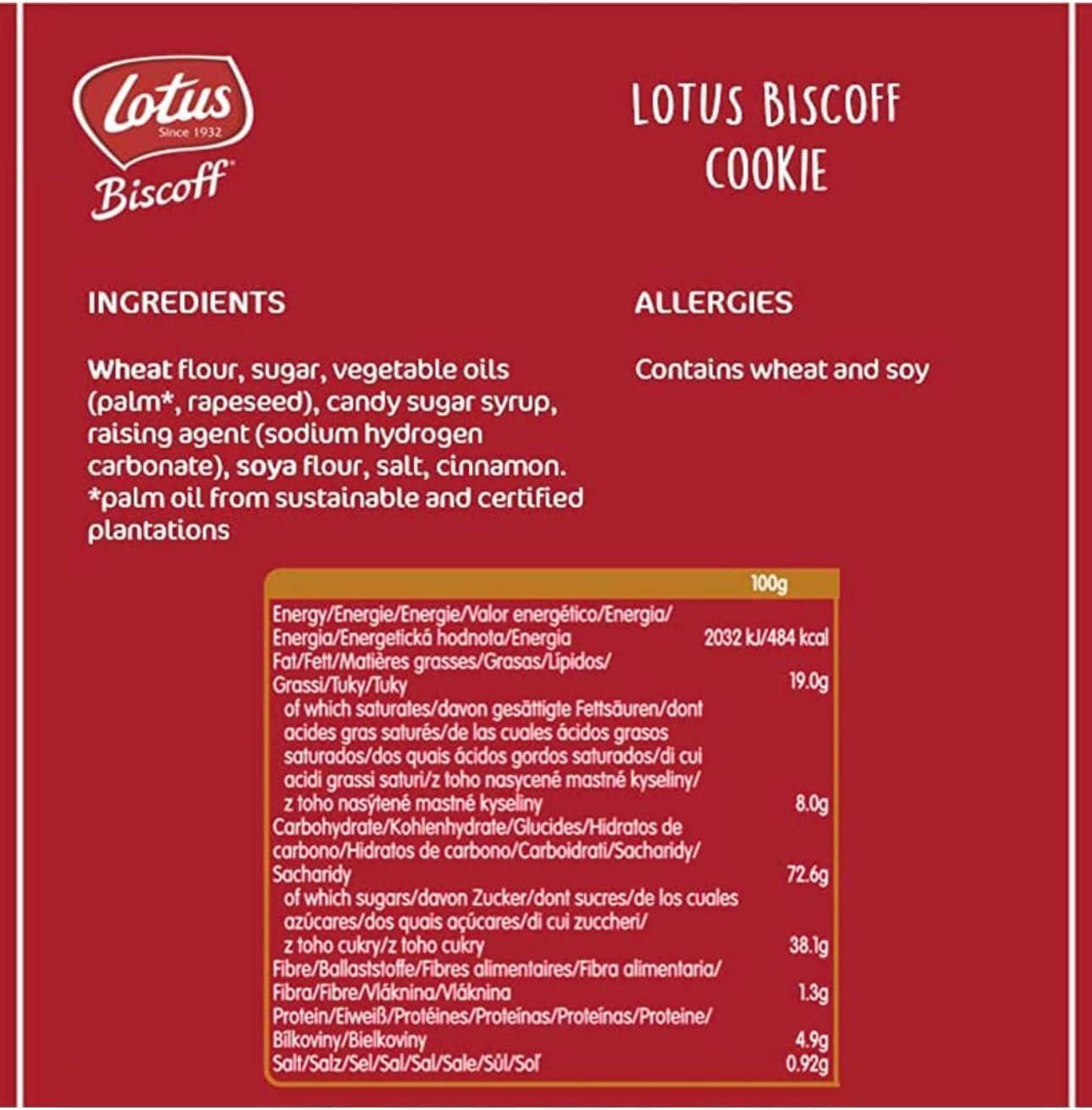 Lotus Biscoff Individually Wrapped Caramelised Biscuits (1 Box (300 ...