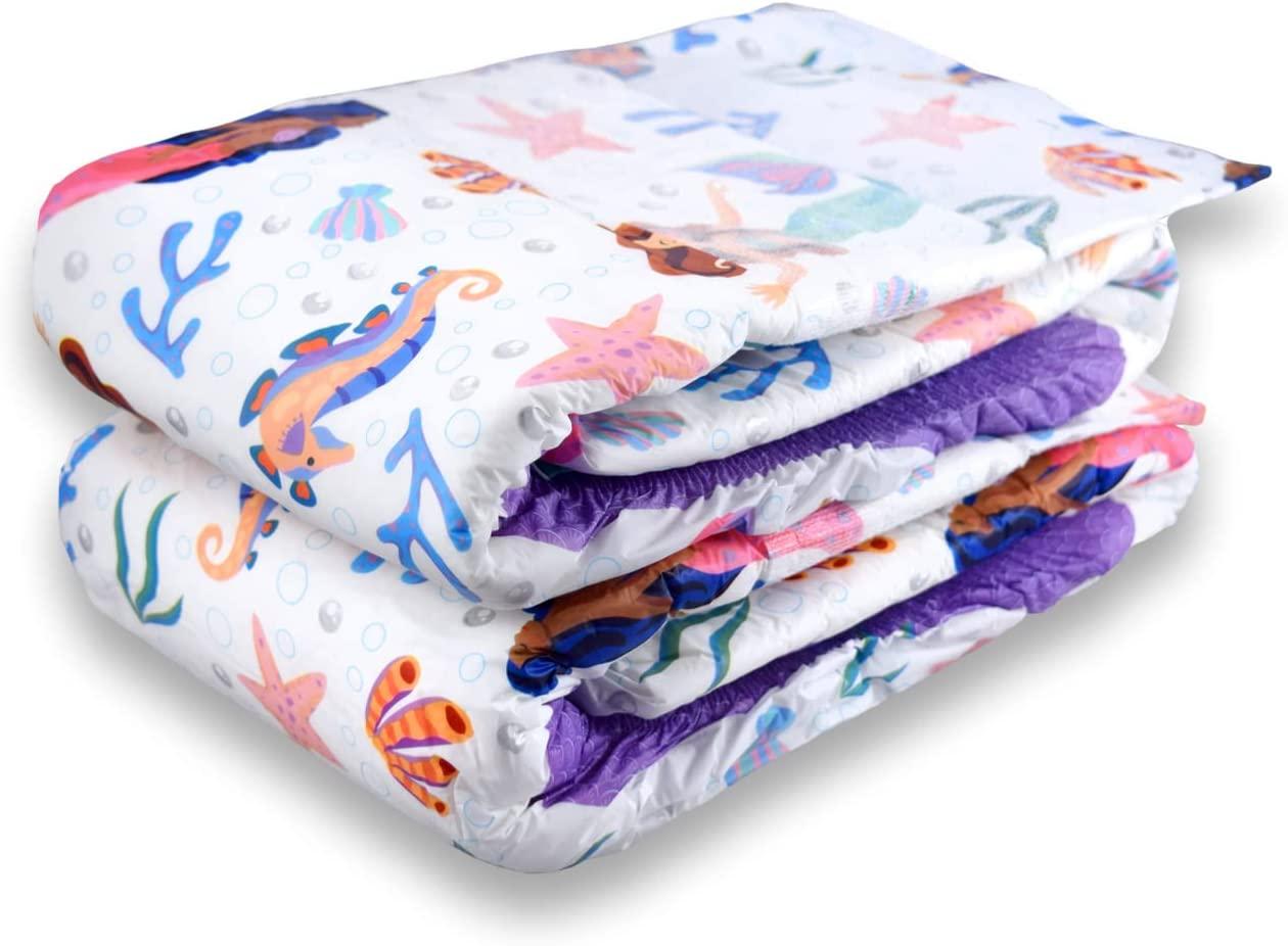 Rearz Mermaid Tales All-Night Adult Diapers - Medium (14 Pack) | Shop ...