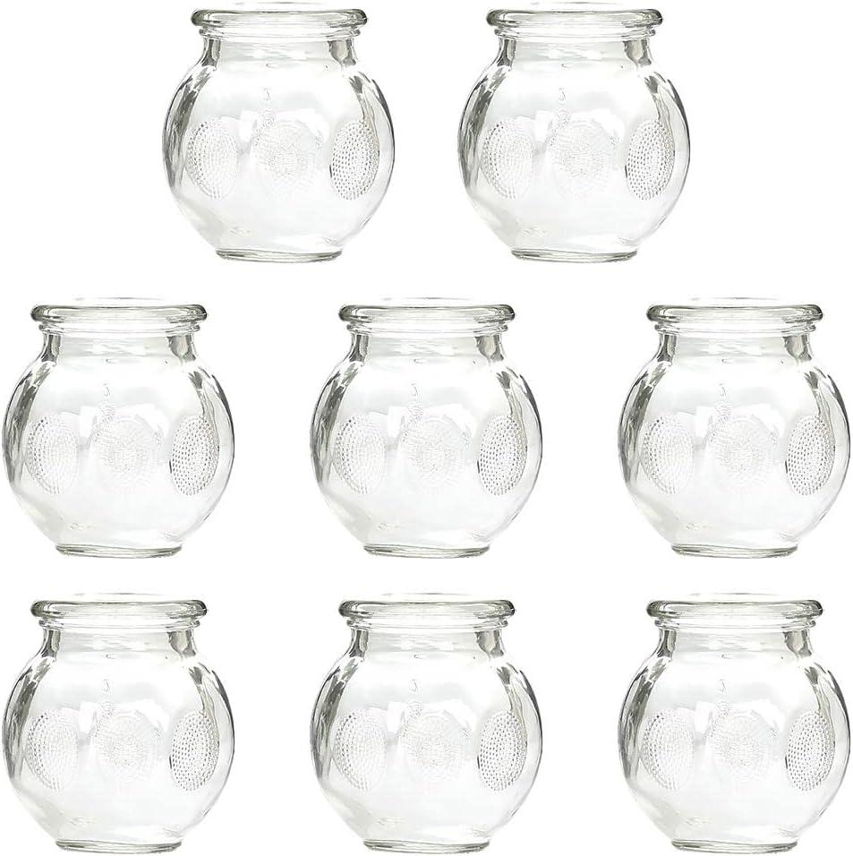 Harilla 8pcs Glass Cupping Set - Thick Glass Acupuncture Cupping ...