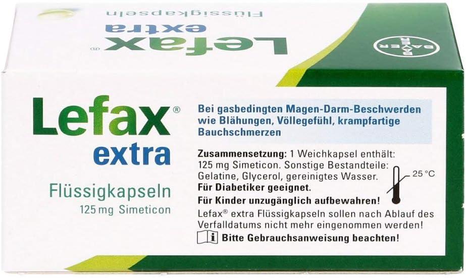 Lefax Extra Liquid Capsules for Flatulence & Gas Relief - 50 Easy-to ...