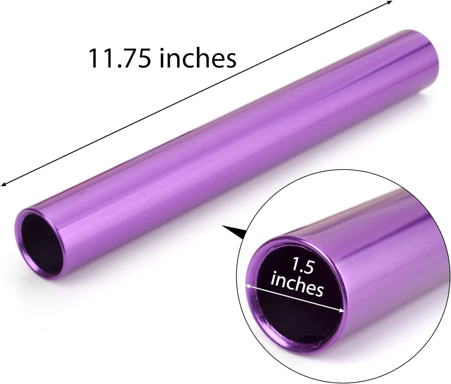 Muka 8-Pack Aluminum Track & Field Relay Batons - Assorted Colors for ...