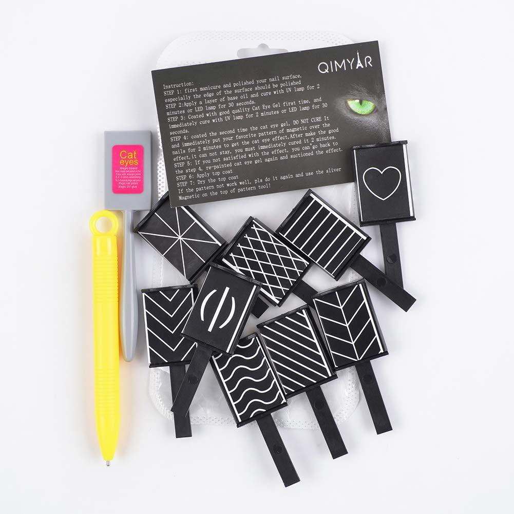 11pcs/set Magnet Plate Wand Board Nail Art Tool for DIY Magic 3D ...