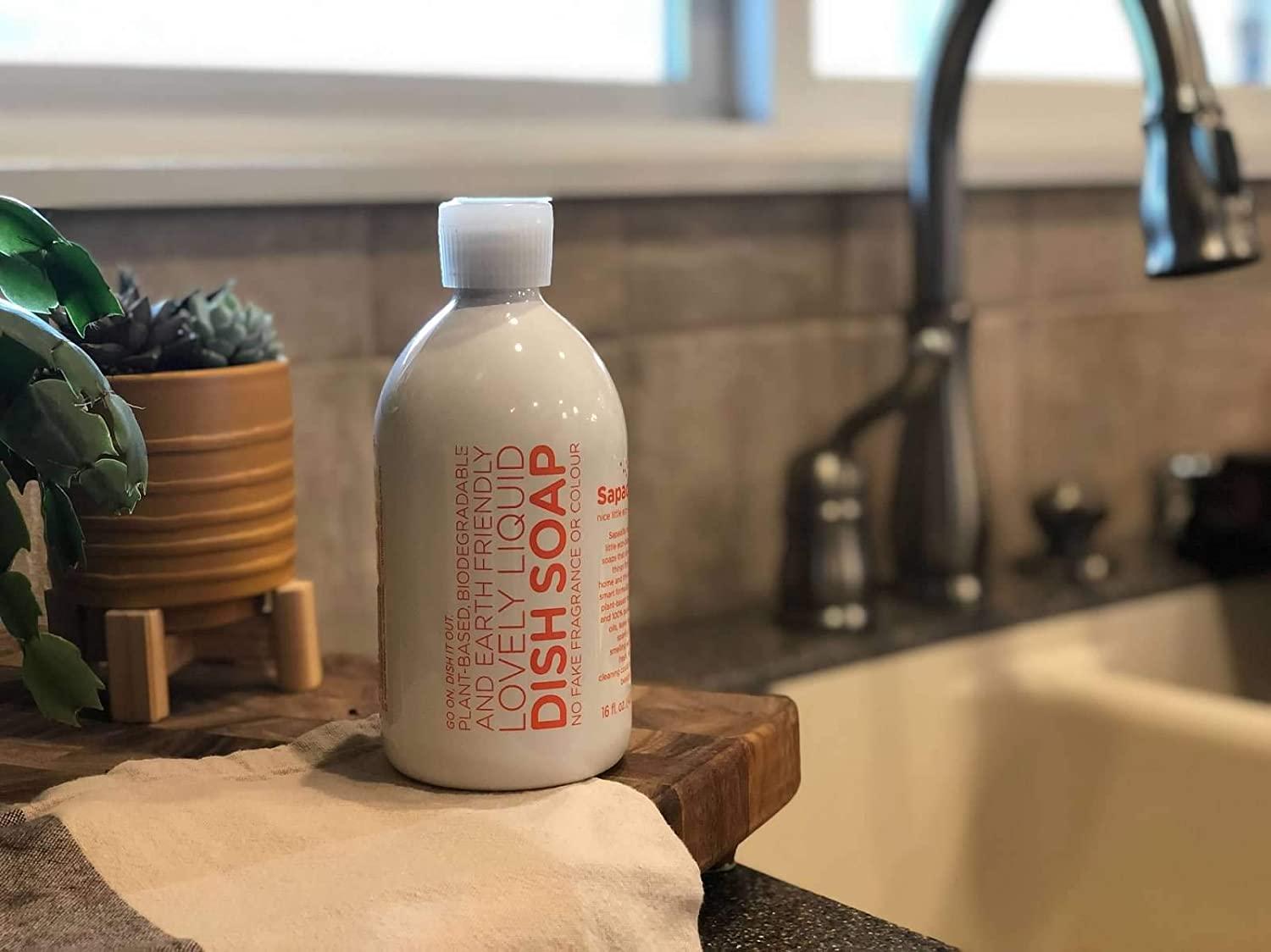 Buy Sapadilla Grapefruit + Bergamot Biodegradable Dish Soap - 16oz ...