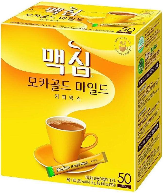 MAXIM Mocha Gold Mild Korean Instant Coffee Mix (12g x 50 Sachets) 600g | Buy Now with Express ...