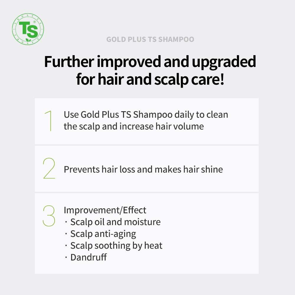 Gold Plus TS Shampoo for Hair Growth & Thickness | Luxury Biotin Formula | For Damaged, Dry ...