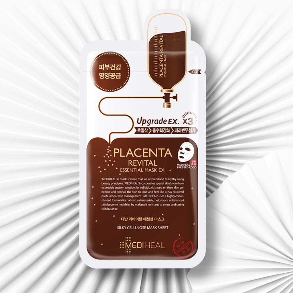 Mediheal Placenta Revital Essential Mask EX - 10 Sheets (24ml Each ...