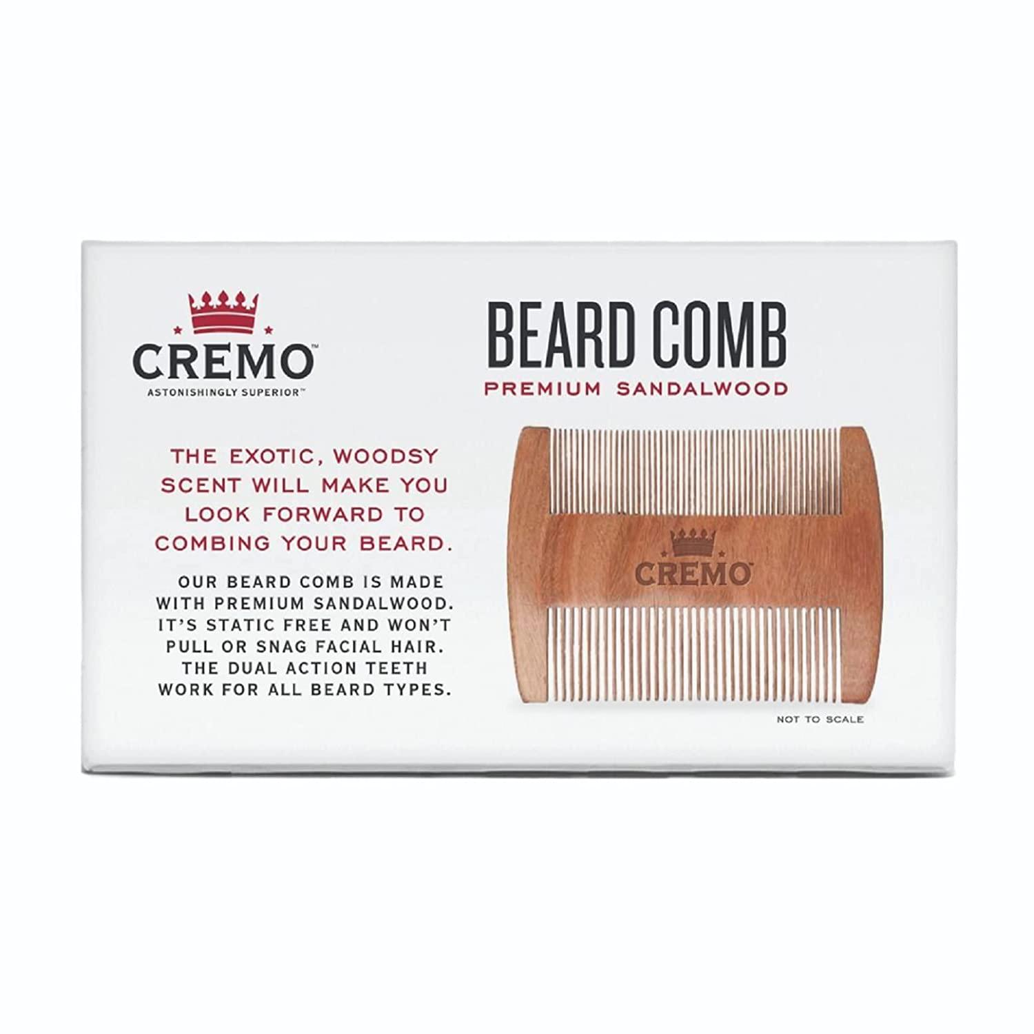 Cremo Verawood Dual-Sided Beard Comb for Grooming and Shaping ...