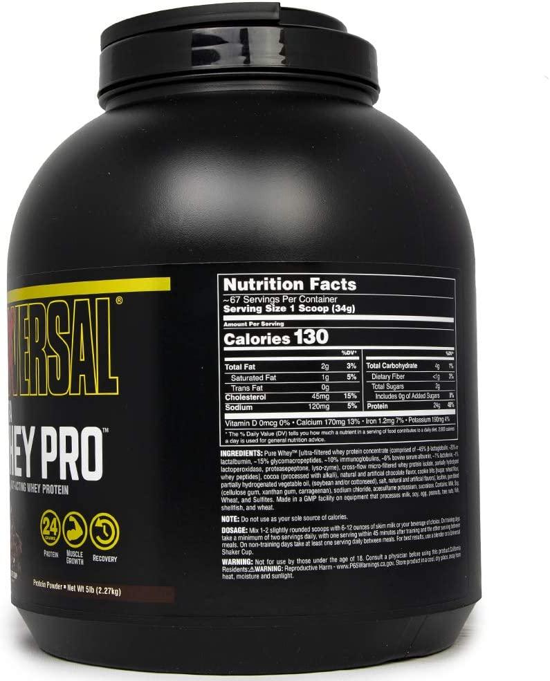 Universal Nutrition Ultra Whey Pro Protein Powder Double Chocolate Chip ...