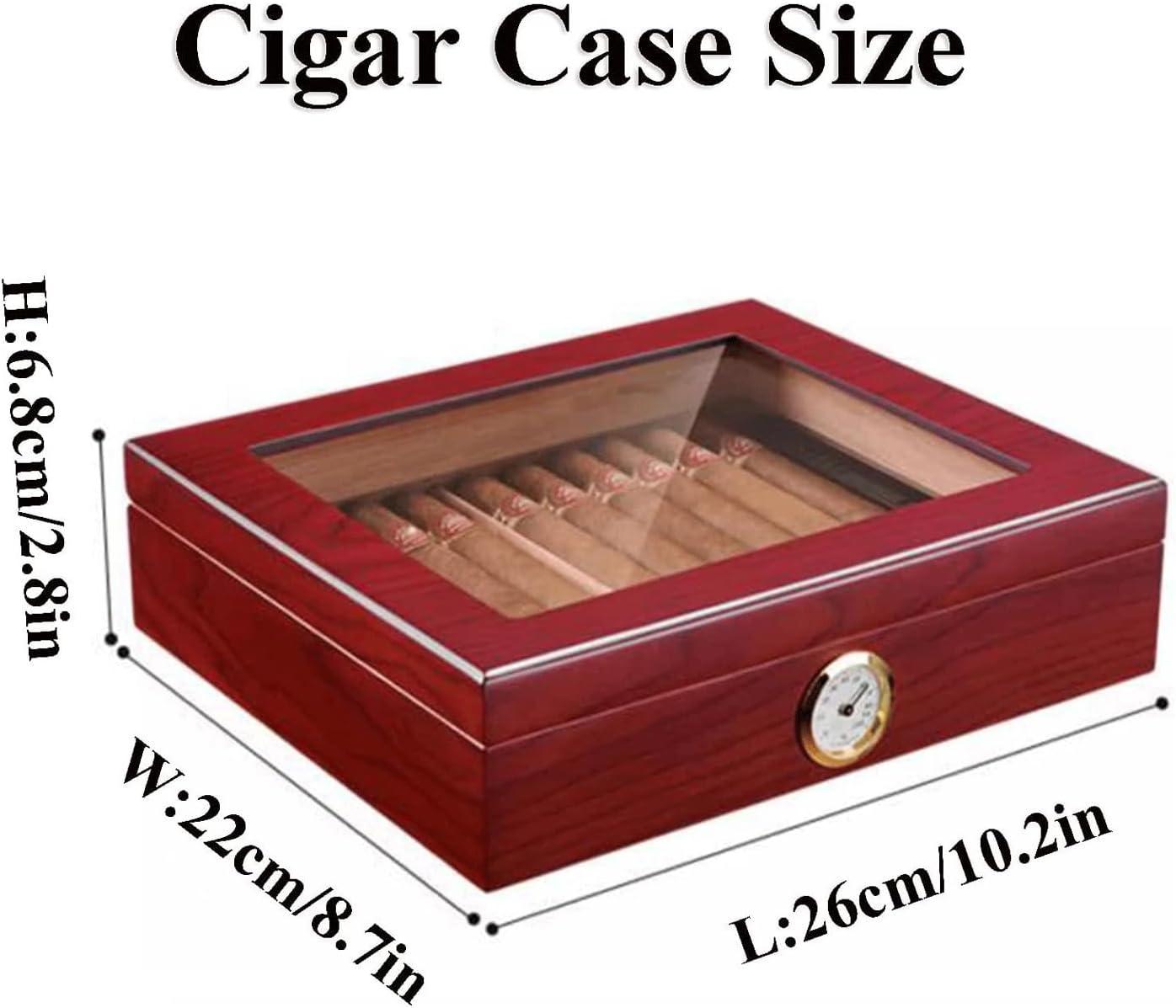 Cigar Boxs Humidors Cigars Case Glass Top Cigar Desktop Box Cehumidors ...