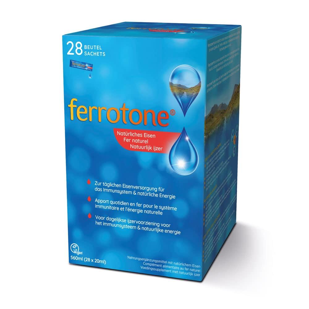 Buy Ferrotone - Natural Iron Supplement 28 Daily Sachets | Effective ...