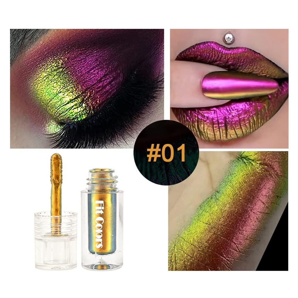 SWETIYOU Chameleon Multichrome Liquid Eyeshadow & Lipstick Set - Long ...