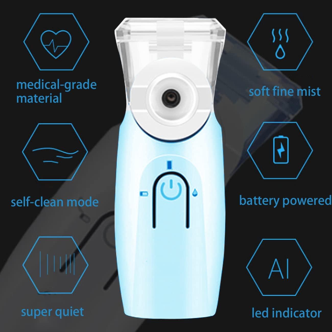 Portable Blue Household Nebulizer for Kids, Adults & Elderly - Home ...