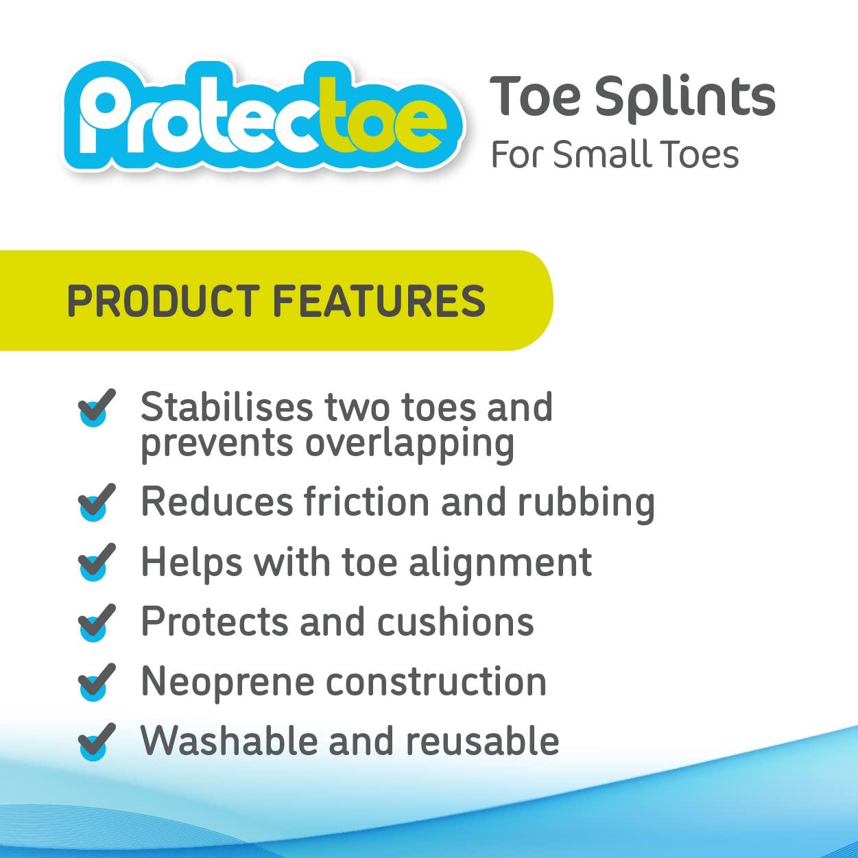 Protectoe Toe Splints For Small Toes Pack of 10 | Buy Now with Express ...