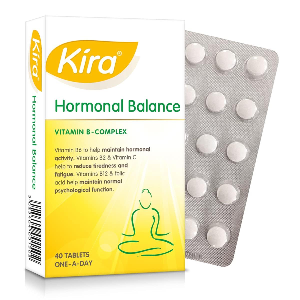 Kira Hormonal Balance Tablets - Vitamin B-Complex, C and Folic Acid for ...