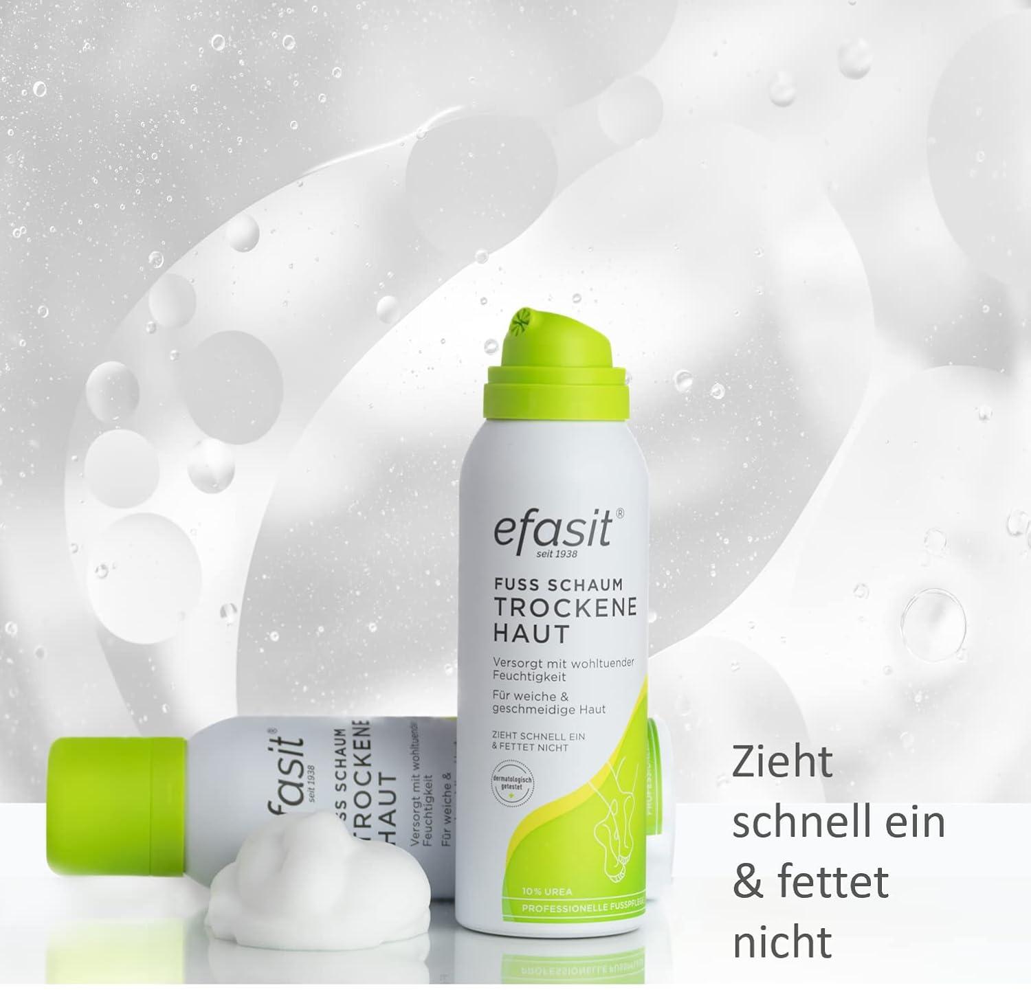 Efasit Foot Foam for Dry Skin 125ml | Intensive 10% Urea & Allantoin ...