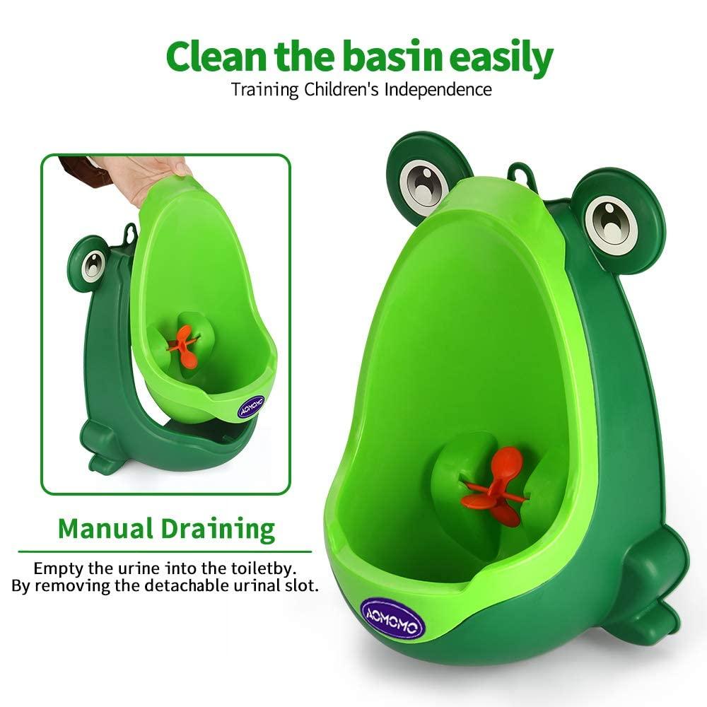 Boys Frog Potty Training Urinal with Aiming Target - Green & Blackish ...