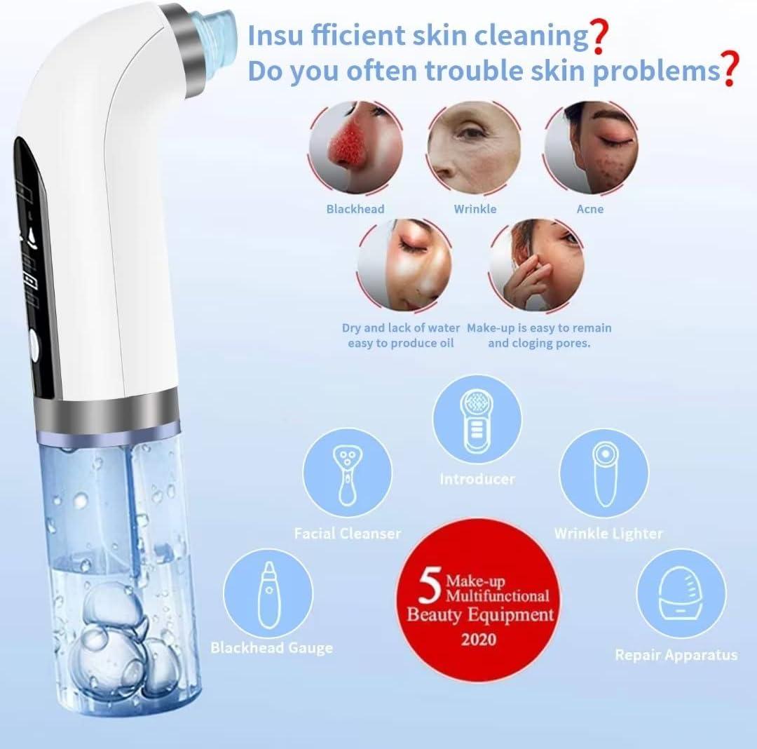 Hydrafacial Pore Vacuum Blackhead Remover | Pimple Extractor Tool with ...