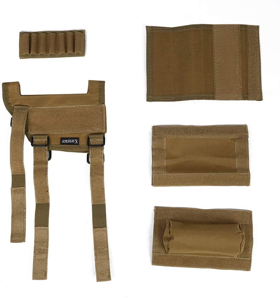 KWNRAOR Rifle Cheek Riser with 7 Buttstock Ammo Holder - Khaki | Buy ...