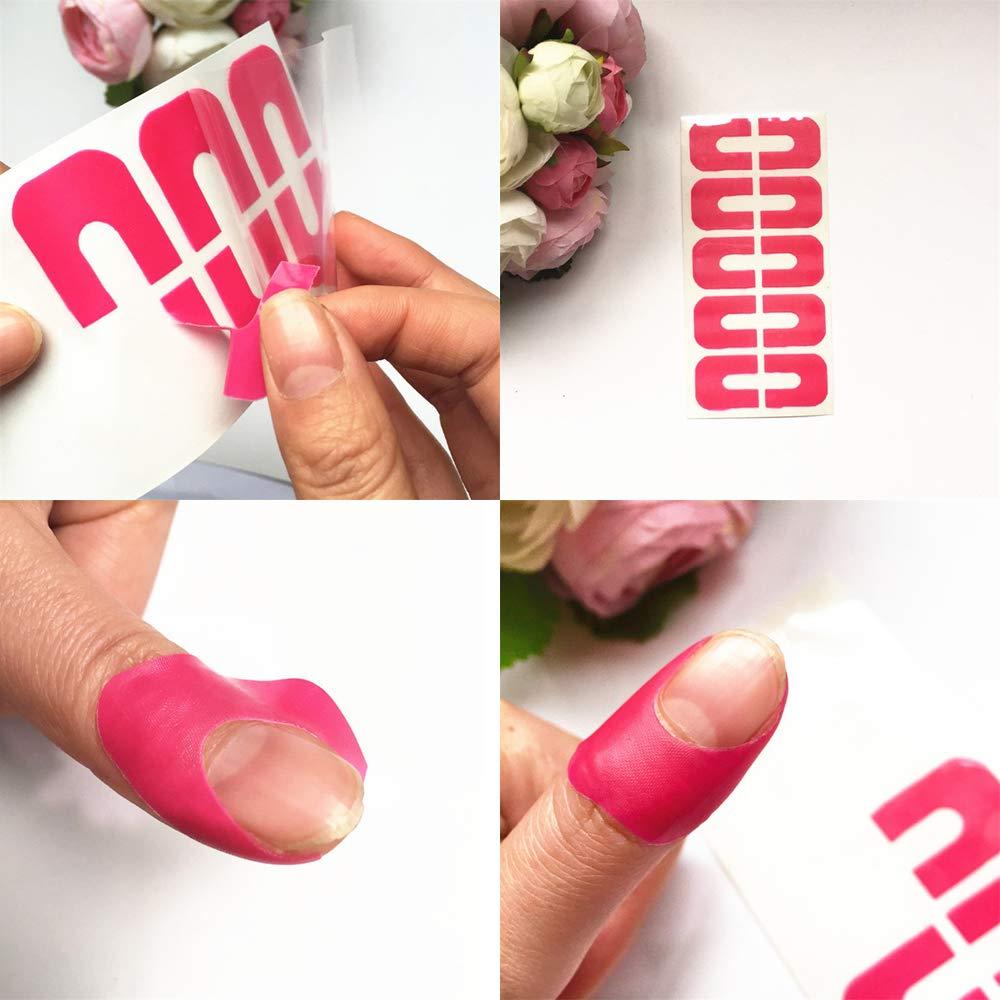 Nail Polish Protector Peel Off Tapes - 5 Sheets Disposable Skin Nails ...
