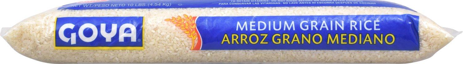 Goya Foods Medium Grain Rice 10 Pound - Premium Quality Rice for ...