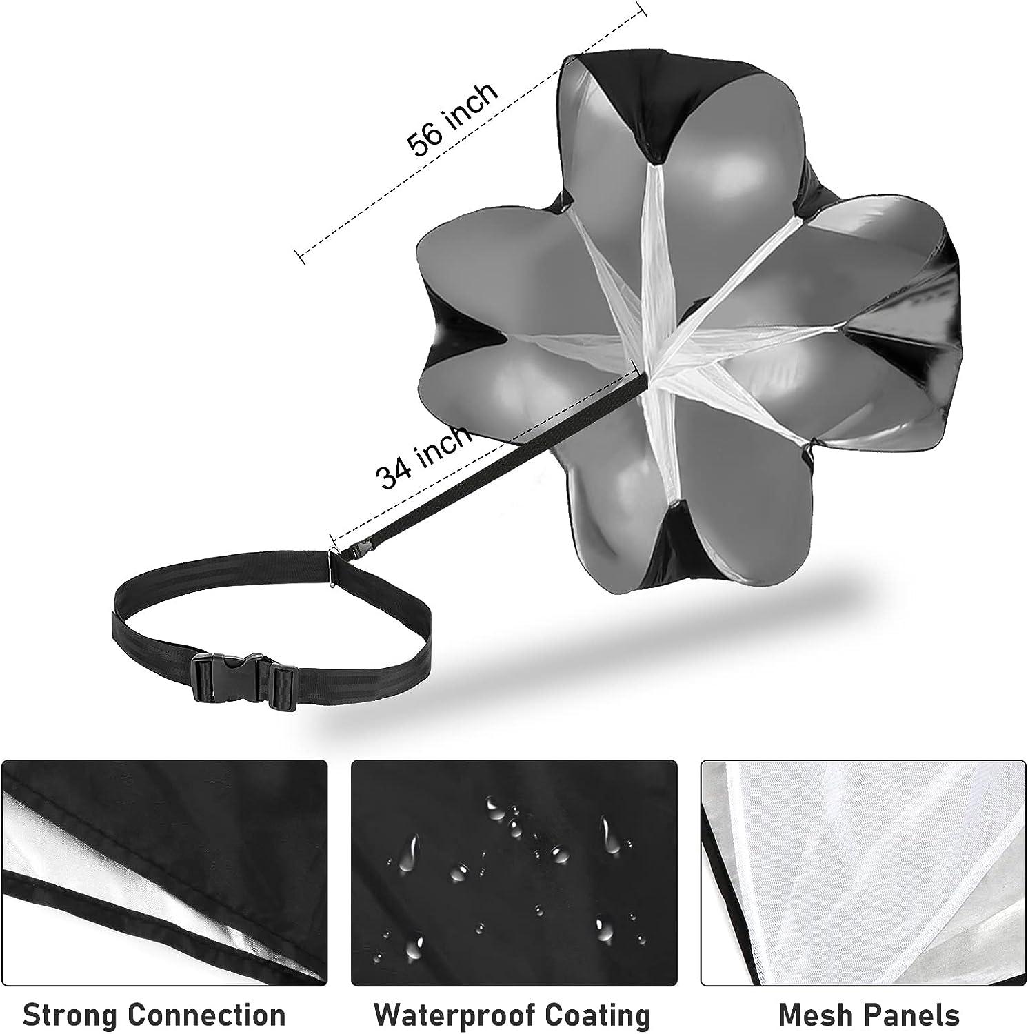 SIFENYU Running Speed Parachute 2 Pack - Adjustable Training Parachute ...