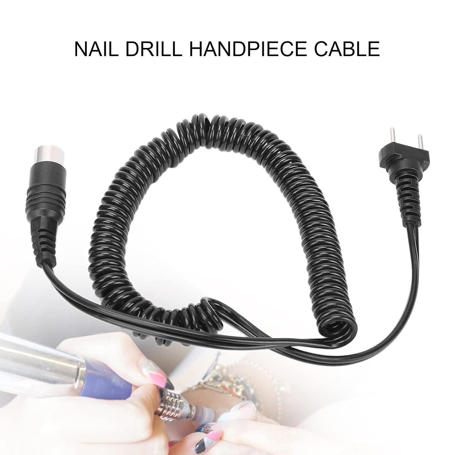Replacement Power Cable for Nail Drill - Silicone & Alloy Mesh 3-Pin ...