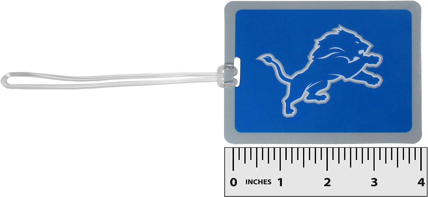 NFL Detroit Lions Vinyl Luggage Tag 2pk Blue | Buy Now with Express ...